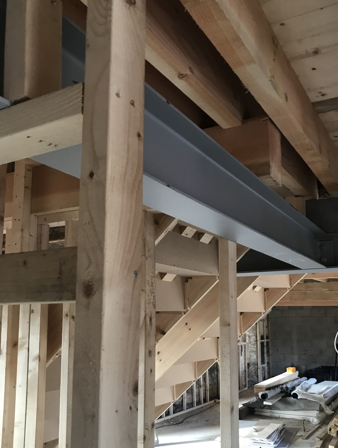 Steel Work Progressing at Barn Conversion - AJS Structural Design